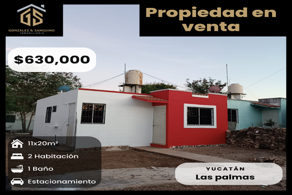 Casa en 14, Las Palmas, Yucatán en Venta en $630.... - Propiedades.com