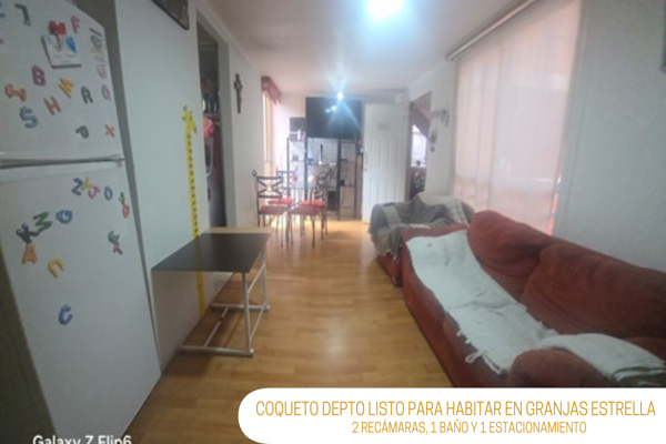 Renta de departamento en Granjas Estrella, Colonia Granjas Est...