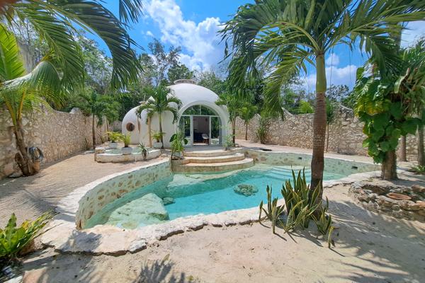 Venta casa en VILLA DOMO EN TULUM CON PISCINA NATURAL Y JACUZZ...