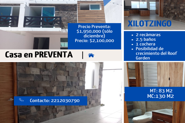 Venta de casa en Xilotzingo #2, Colonia San Francisco, C.P. 72000
