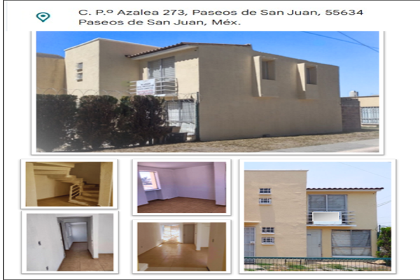 Se vende casa en Azalea #273, Colonia Santa Lucia, C.P. 55634
