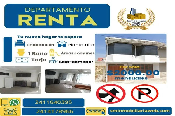 Renta de departamento Artemisas #37, Colonia Loma Florida 1a Secc, C.P ...