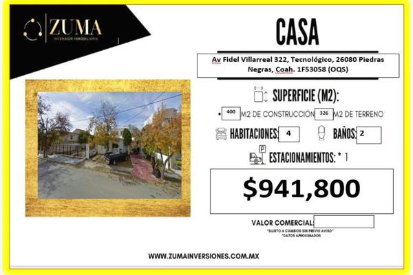 Venta casa en Av Fidel Villarreal 322, Tecnológico, 26080 Pied...