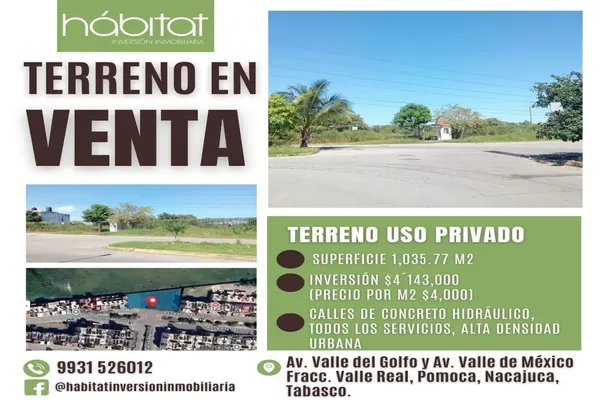 Terreno Habitacional en Av. Valle de México 1, Po... - Propiedades.com