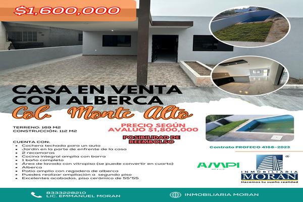 Casa disponible en venta en , Colonia Monte Alto, C.P. 89606