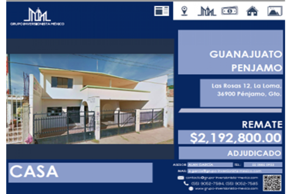 Casa en venta, Pénjamo Centro, Colonia Pénjamo Centro, C.P. 36900